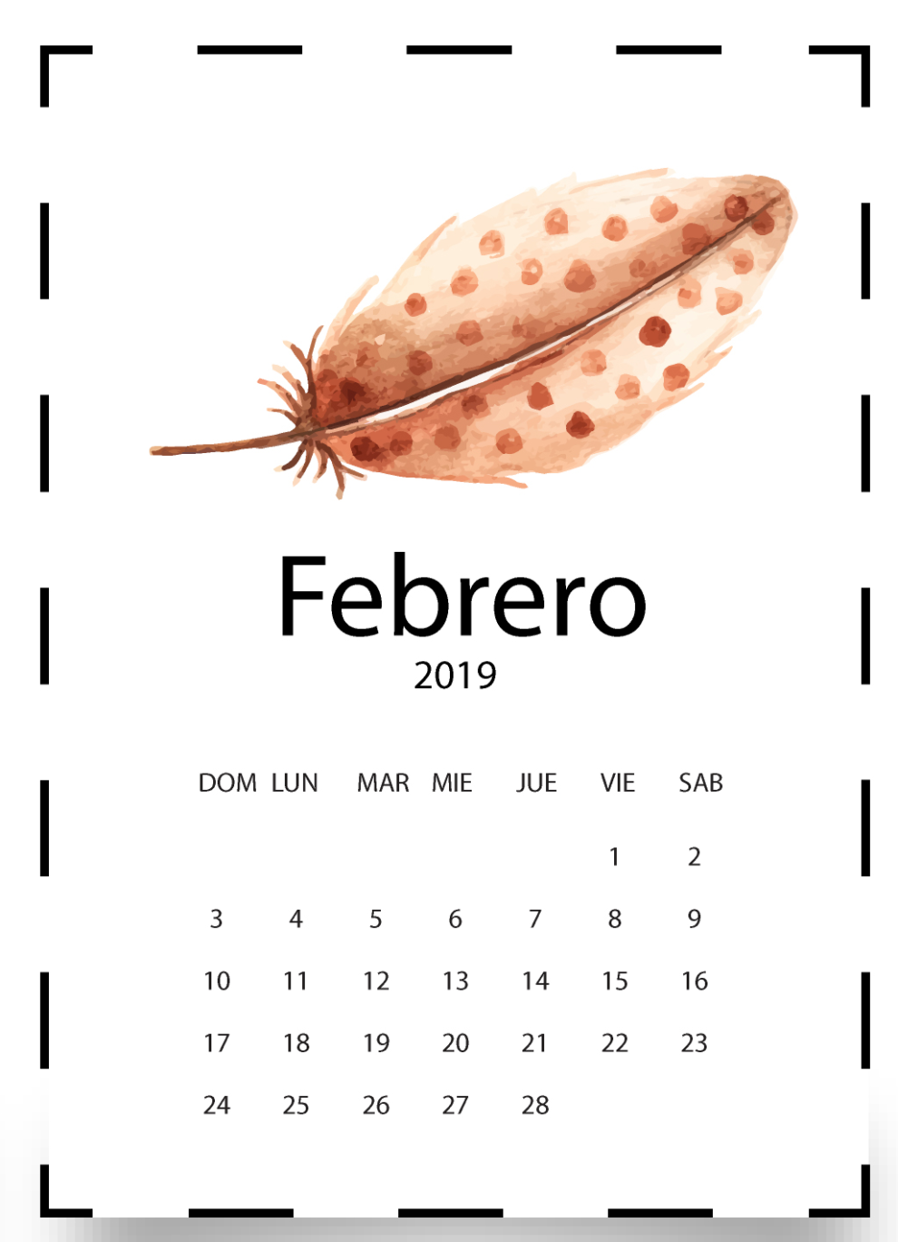 GRATIS: Calendarios 2019 para imprimir y organizar tu vida [Descarga] PDF