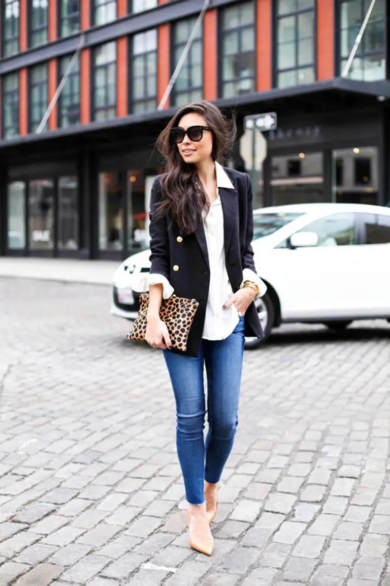 21 Maneras De Llevar Un Outfit Con Blazer Negro Looks Para Sacarte De