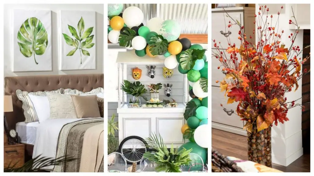 +35 ideas de decoración con hojas ¡Propuestas para embellecer tu hogar!