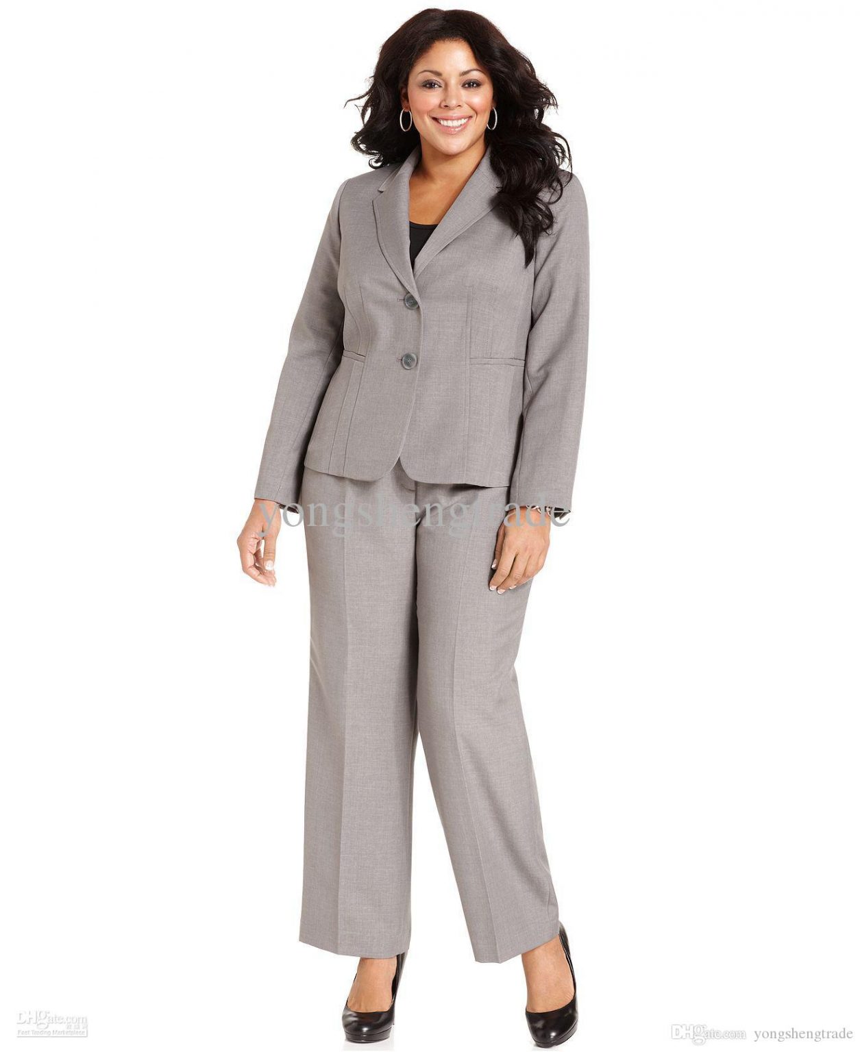 +17 Combinaciones de traje gris para mujeres sofisticadas