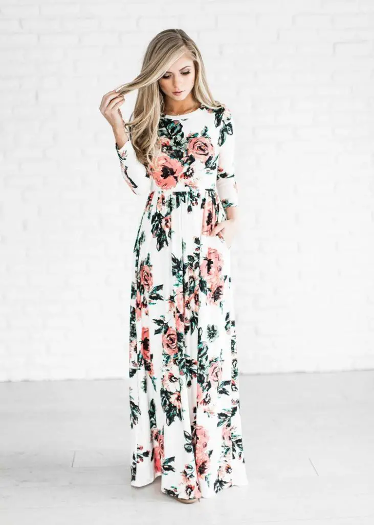 Guía de vestidos estampados florales perfectos para la primavera