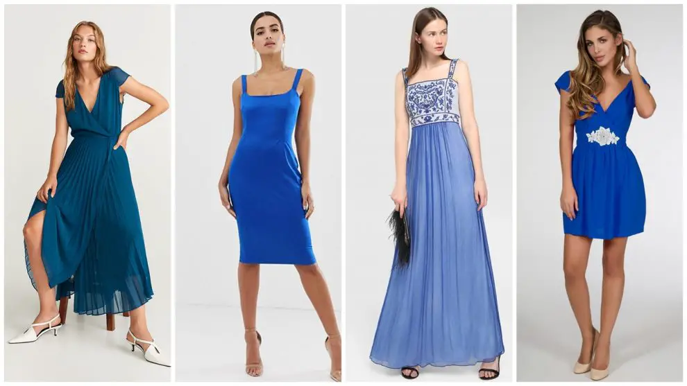 +25 Formas de llevar un Vestido azul y lucirte con el mejor outfit