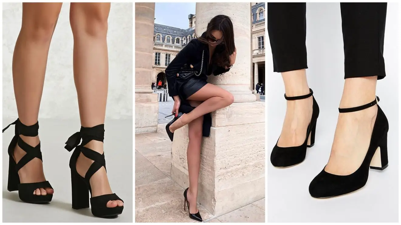 +18 Modelos de tacones negros que jamas pasan de moda