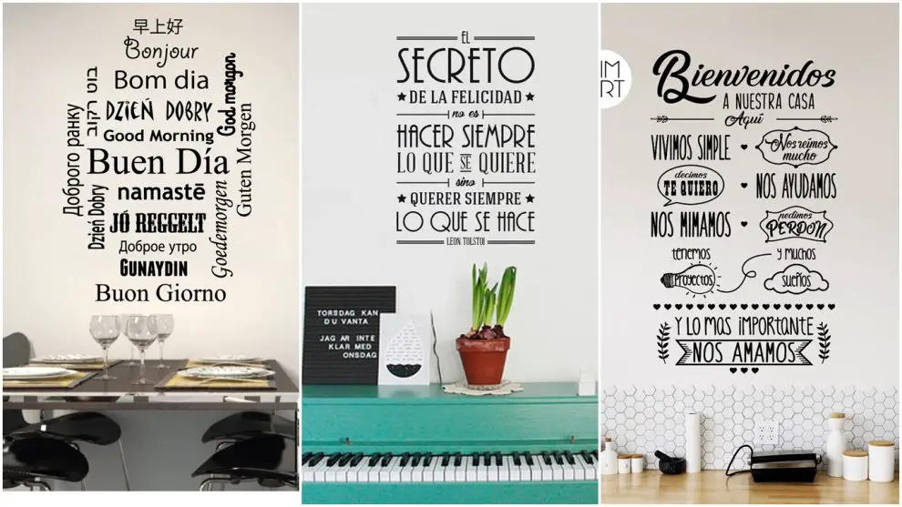 Vinilos decorativos con frases ¡Una manera creativa de Decorar!