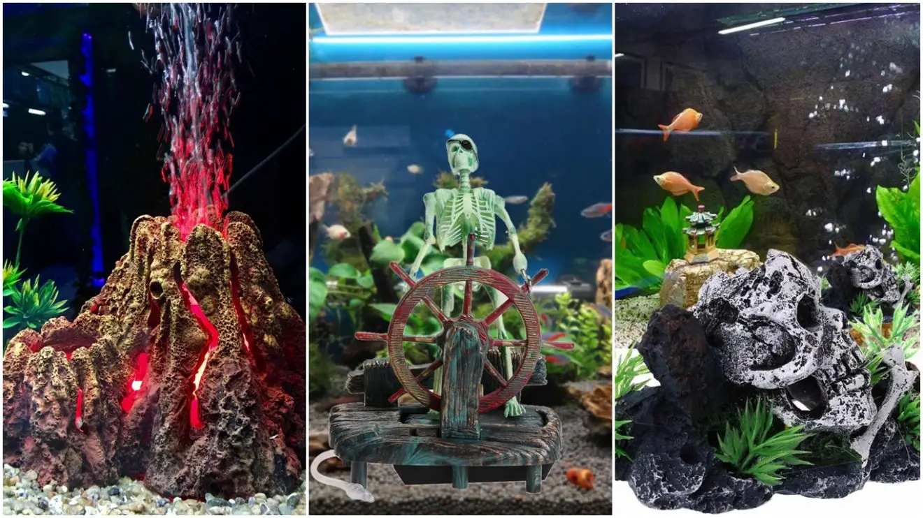 Adornos para pecera que le darán color y estilo a tu acuario