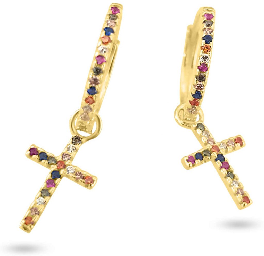 +20 Aros con cruz para looks unisex