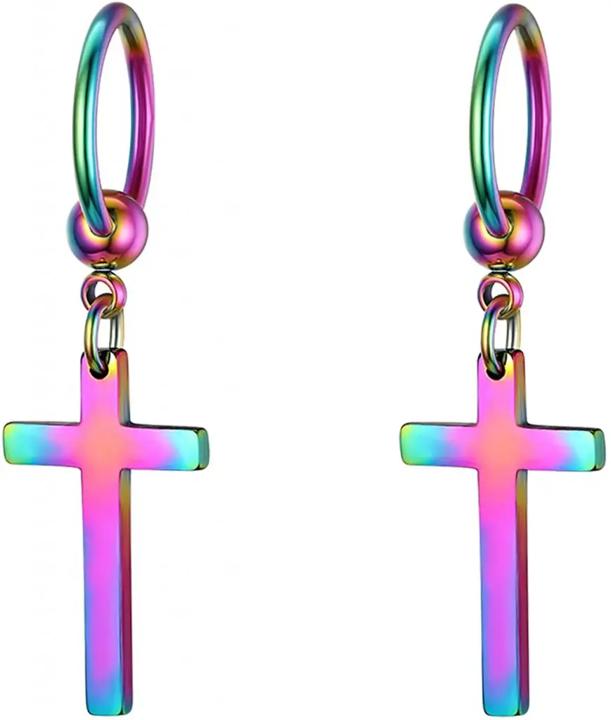 +20 Aros con cruz para looks unisex