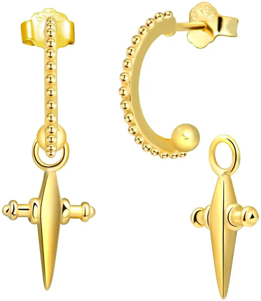 +20 Aros con cruz para looks unisex