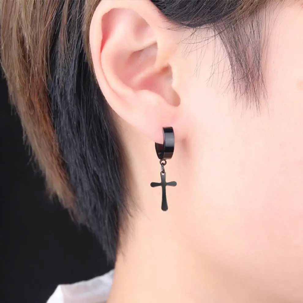 +20 Aros con cruz para looks unisex