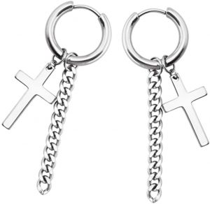 +20 Aros con cruz para looks unisex