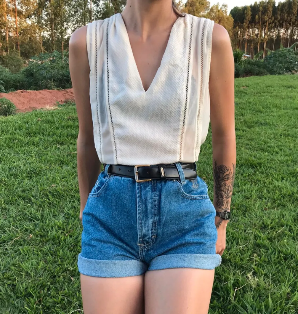 +20 Outfits con short vintage fáciles de armar