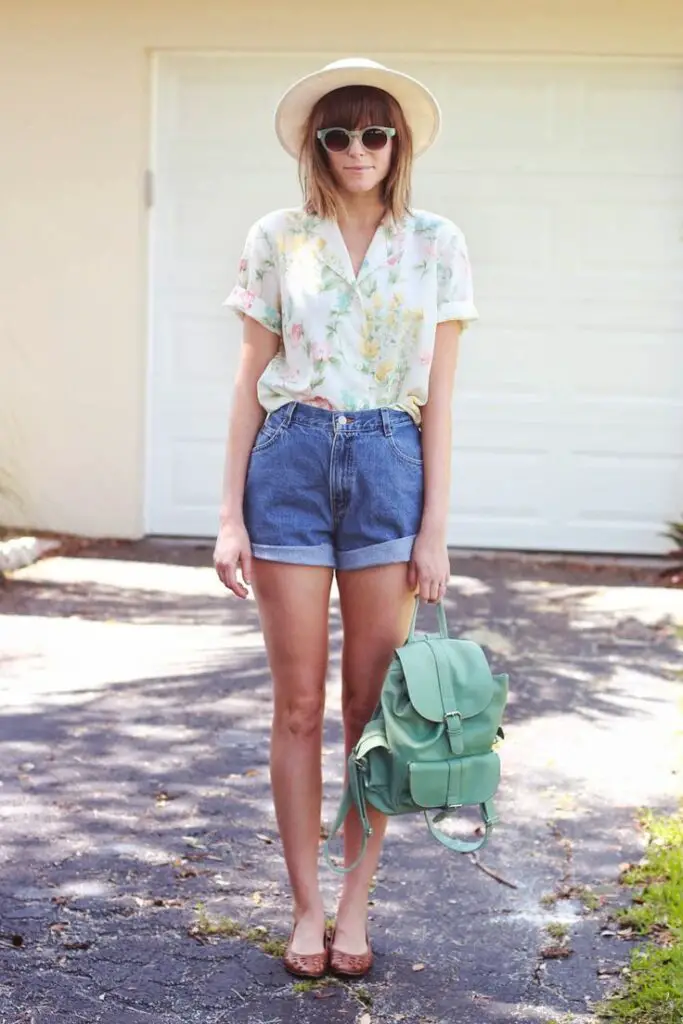 +20 Outfits con short vintage fáciles de armar