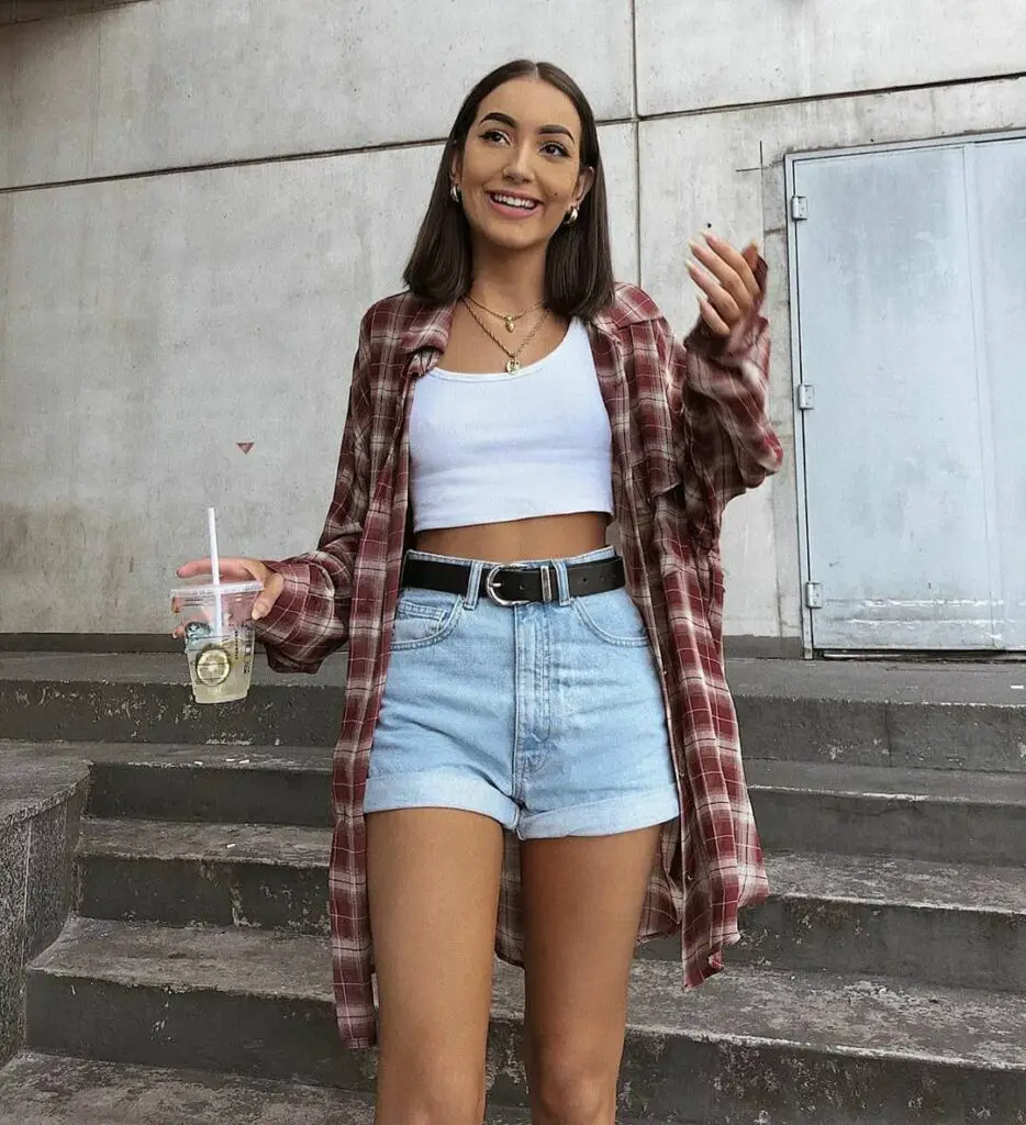 +20 Outfits con short vintage fáciles de armar